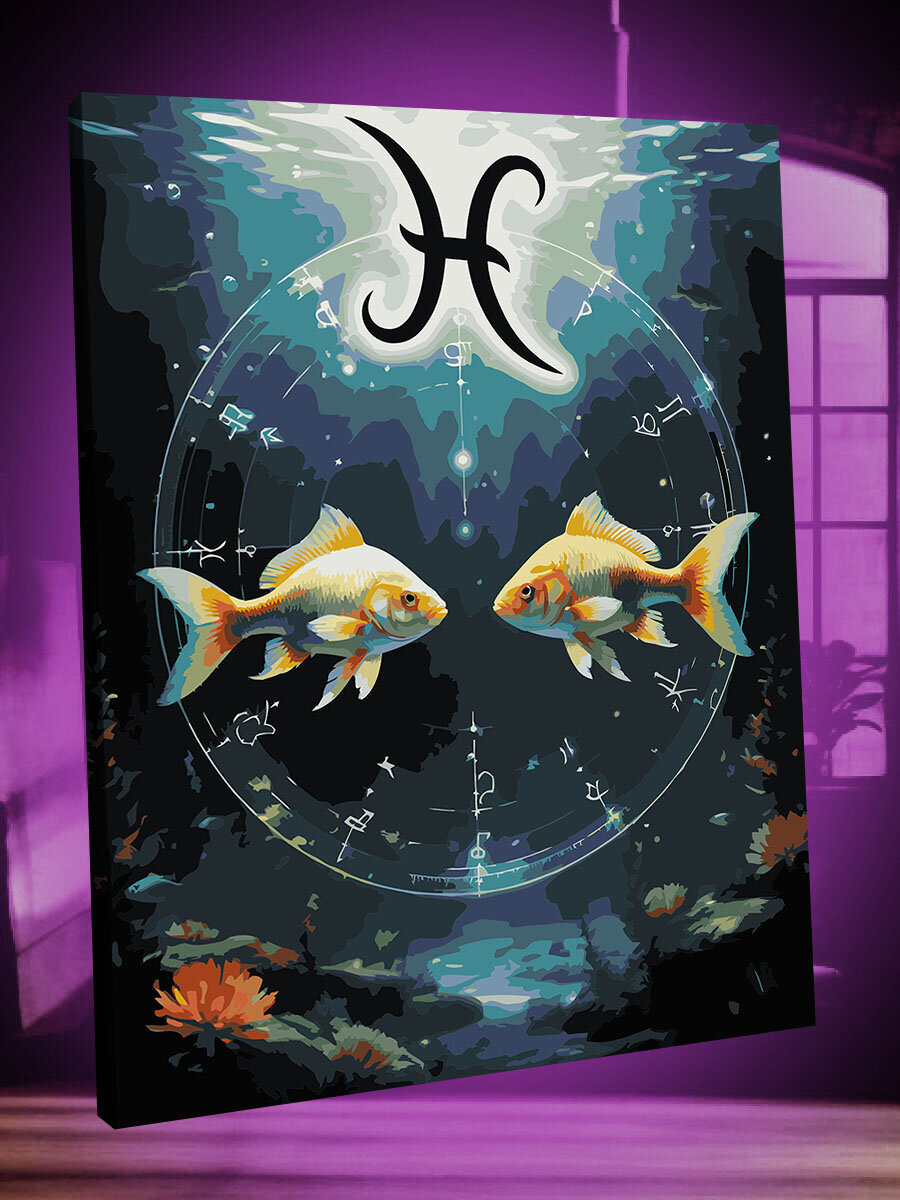 Картина по номерам Рыбы