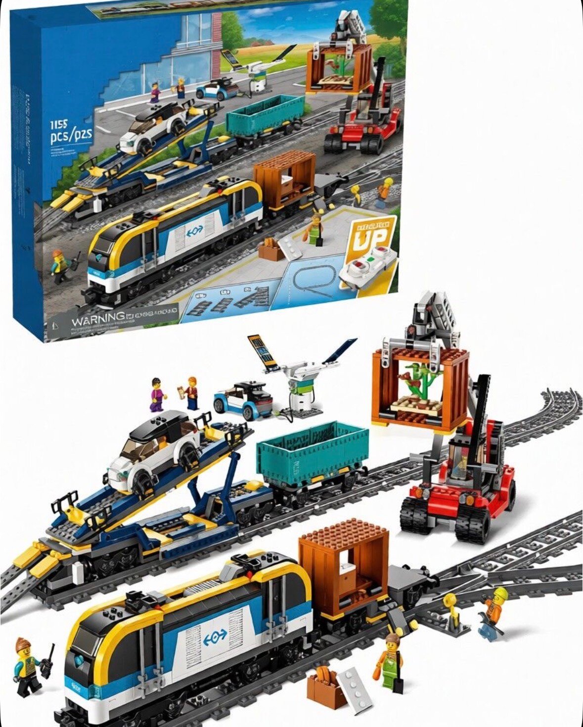 Конструктор 63153 , Грузовой поезд, 1153 деталей