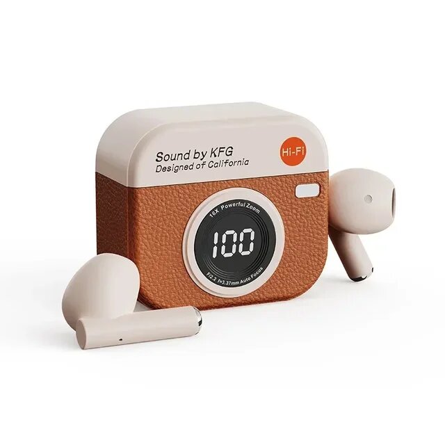 Беспроводные наушники Q86 с Bluetooth 5.3, светодиодным цифровым индикатором заряда батареи, 24-часовым временем автономной работы, HiFi-наушниками для игр и водонепроницаемыми спортивными амбушюрами.