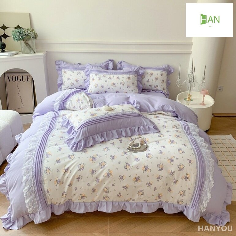 Эксклюзивный комплект постельного белья Miss Deer Princess Wind с цветочным принтом из хлопка