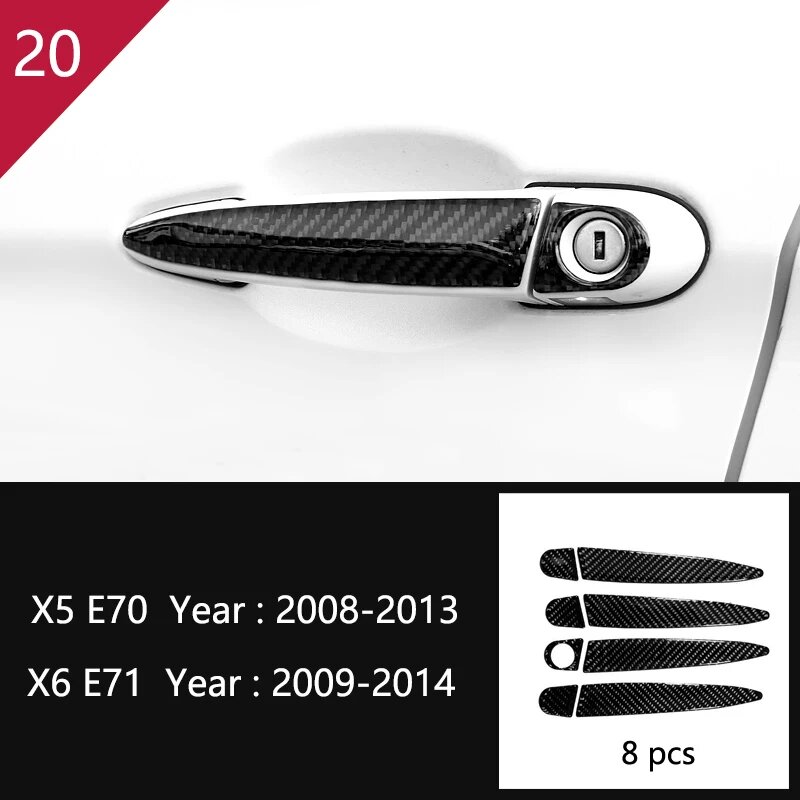 Для BMW X5 X6 E70 E71 Аксессуары для салона автомобиля Кондиционер CD Консоль Панель Крышка Украшение Накладка Углеродное волокно Стайлинг автомобиля Type 20