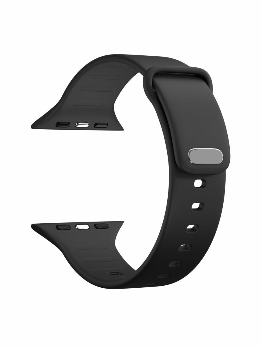 Силиконовый ремешок для Apple Watch 40/41/42 mm Caweon DSJ-13-38-BK Black