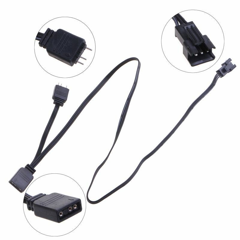 5V 3Pin ARGB Разветвительный Кабель 3-контактный Удлинительный Шнур для LED Света