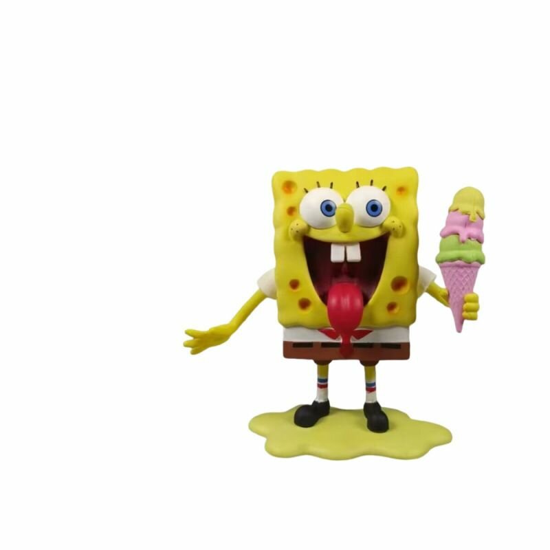 Фигурка SpongeBob Ice Cream коллекционная миниатюра, игрушка-подвеска, настольный и автомобильный декор