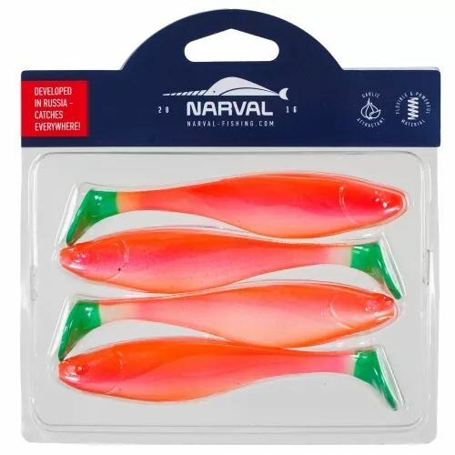 Силиконовая приманка Narval Commander Shad 12cm #033 4шт.