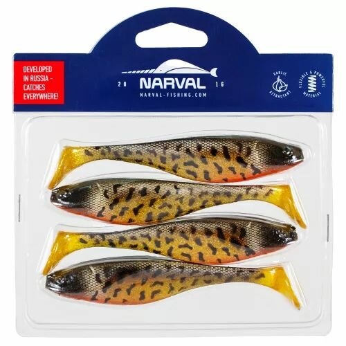 Силиконовая приманка Narval Commander Shad 12cm #040 4шт.