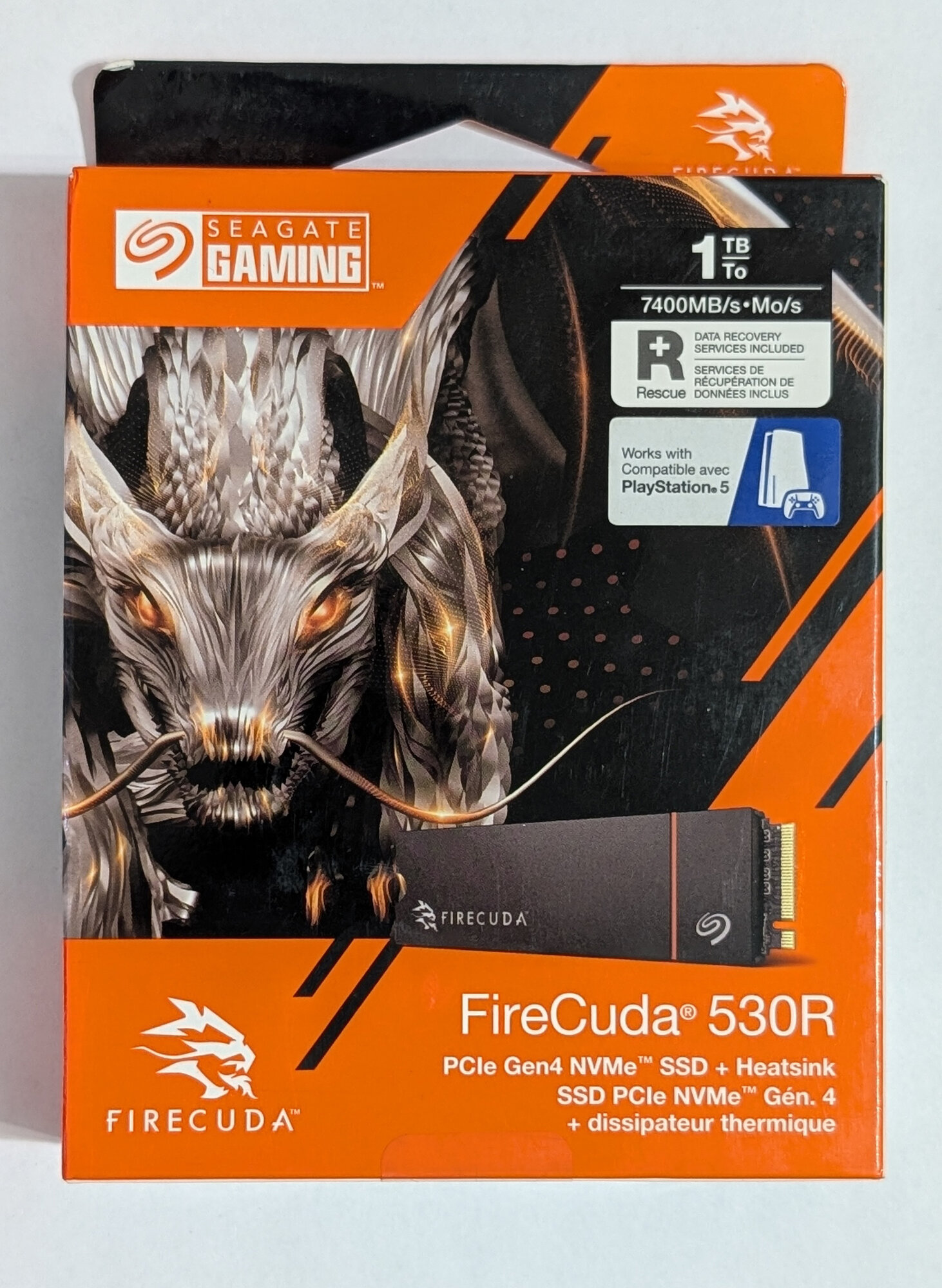 Накопитель SSD Seagate Original PCI-E 4.0 x4 1Tb ZP1000GM3A073 FireCuda 530R M.2 2280