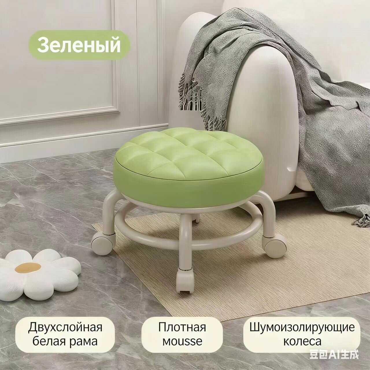 Простое вращающееся кресло IKEA, ар-деко, простой стиль, маленький размер