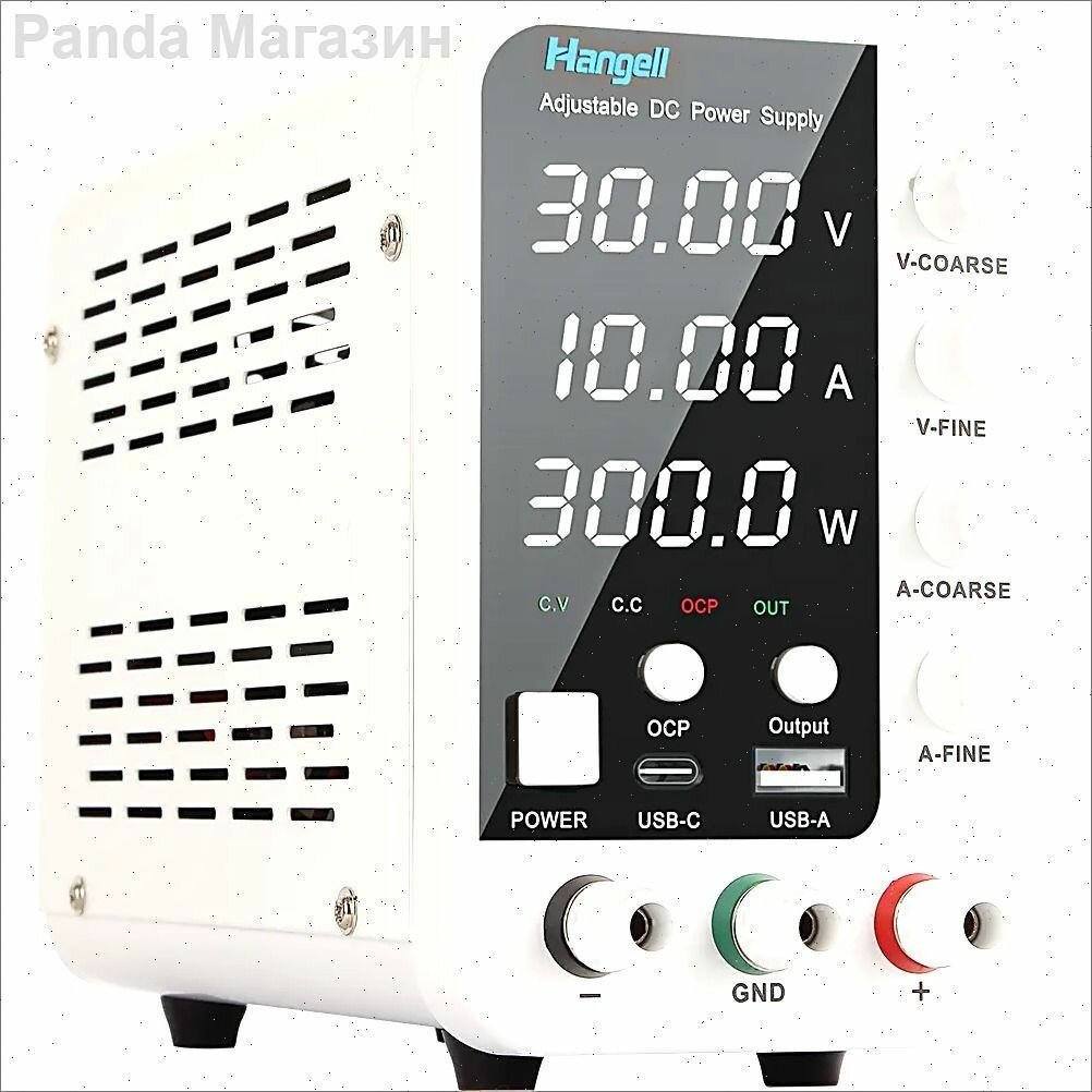 Регулируемый источник питания постоянного тока,30V 10A, цифровой дисплей, регулятор напряжения, коммутация, высокая мощность, Лабораторный блок питания