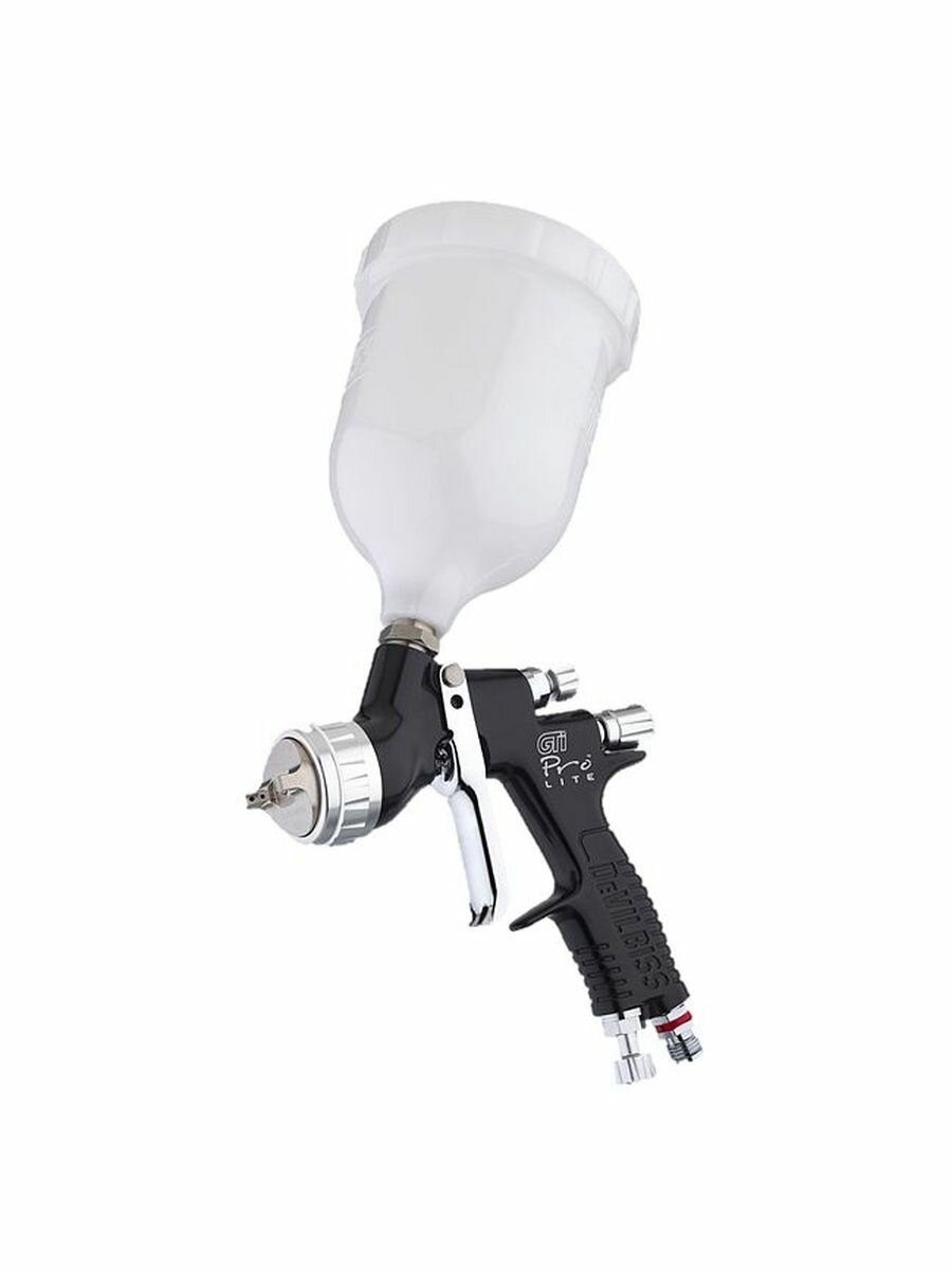 Краскораспылитель Devilbiss GTI Pro Lite Black с верхним бачком, ТE20, 1,4мм