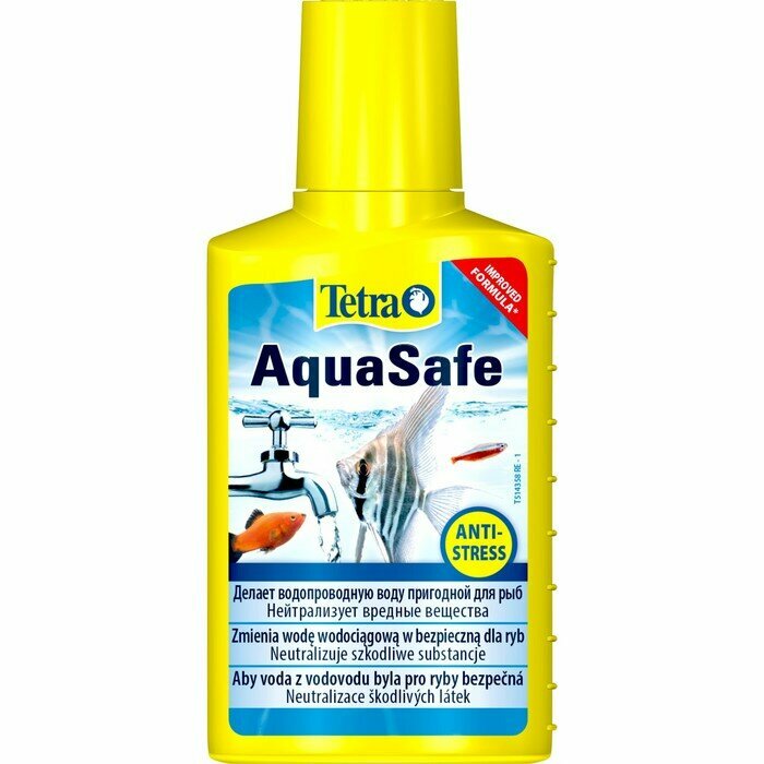 Кондиционер TETRA для подготовки воды, AquaSafe, 100 мл, на 200 л