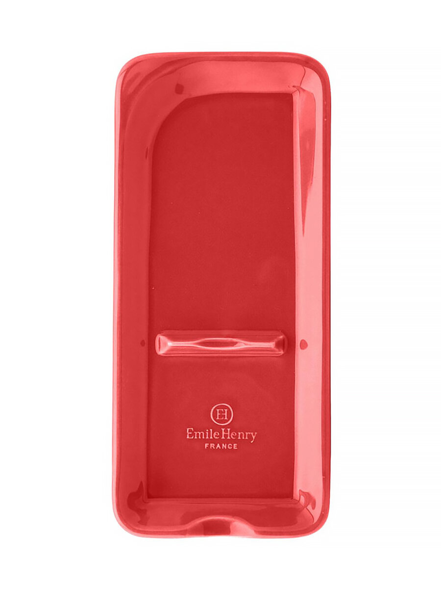 Подставка под ложку Emile Henry, цвет гранат, керамическая, 22.5х10 см