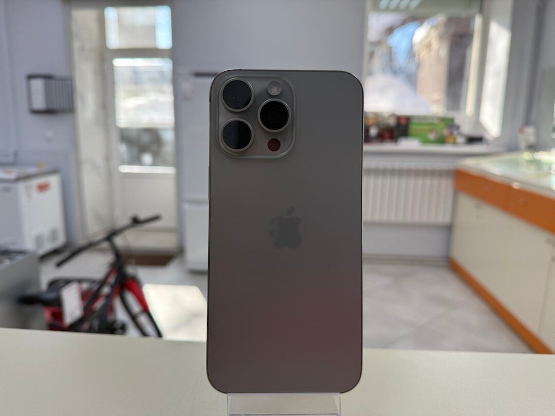 Смартфон Apple iPhone 15 Pro Max 256Gb Blue Titanium, только Dual eSIM без RUStore/MAX LLA, б/у, уценка