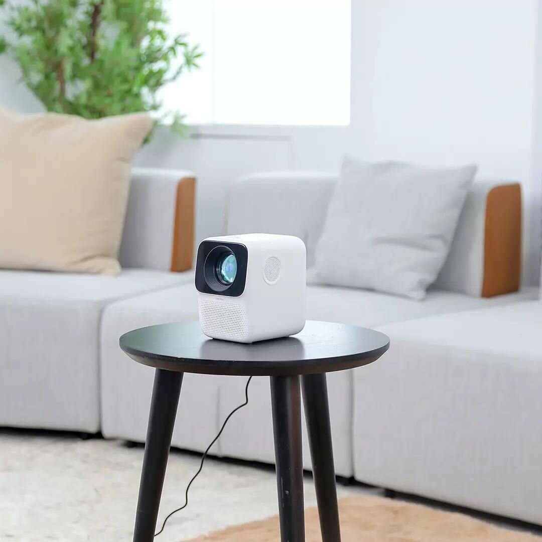 Подходит для проектора Xiaomi Wanjiao HD Projector, SKU00261-Проектор T2MAX, белый, Bluetooth, Wi-Fi, WiDi