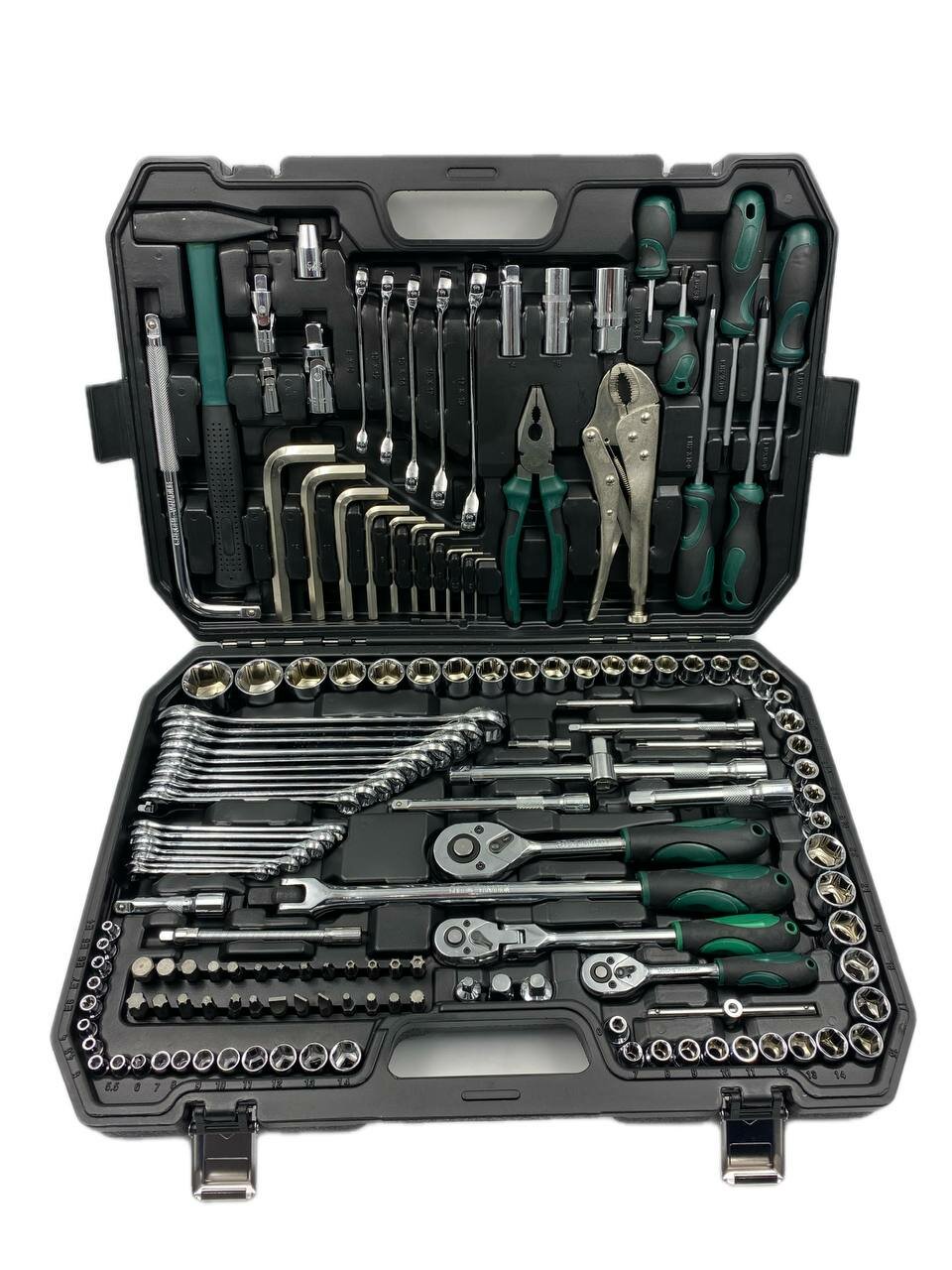 Набор инструментов TOOLS, 150 Plus предмет, автомобильный, для авто, хром-ванадий, ударопрочный кейс