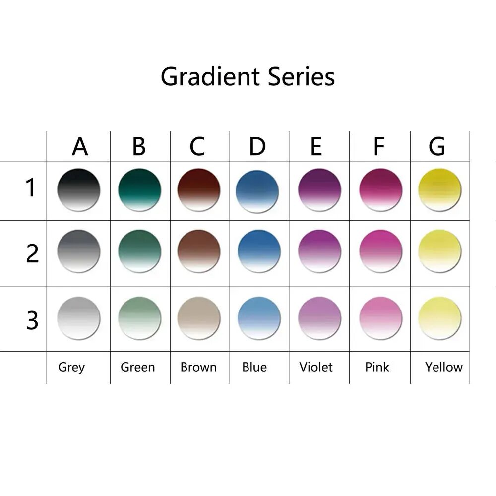 Тонированные линзы Oculos Coleta CR-39 мультицвет 1.67