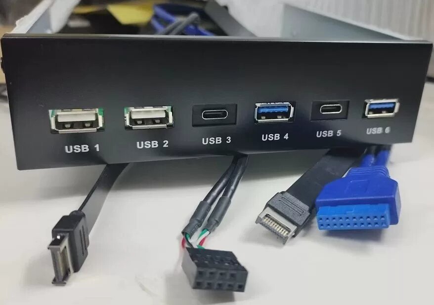 Панель аудиоразъемов для материнской платы с разъемами USB 3.0, 2.0, Type-C 3.2, 3.1, слотом для оптического привода,