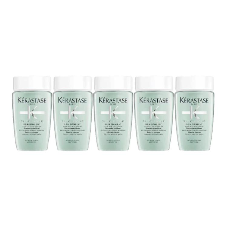 Шампунь женский KERASTASE Bain Divalent, для жирных корней и сухих длины, Function Shampoos 80ml*5