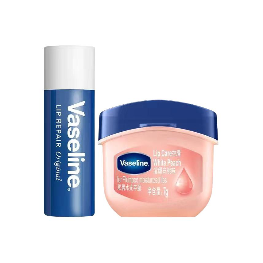 Бальзам для губ унисекс VASELINE Original с ароматом розы, 7г+3.5г