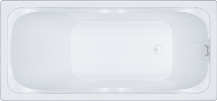 Акриловая ванна Triton Стандарт 140x70 см, пристенная, белая, на ножках