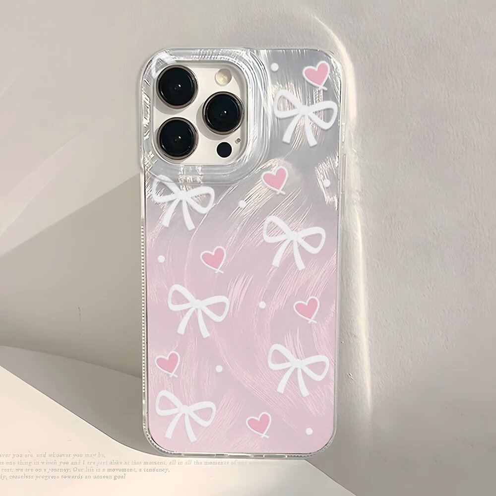 Роскошный чехол с бантом для iPhone 17 Pro Max 18 16 13 11 15 14 Plus 12 Air iPhone 16 Pro Max, CS58