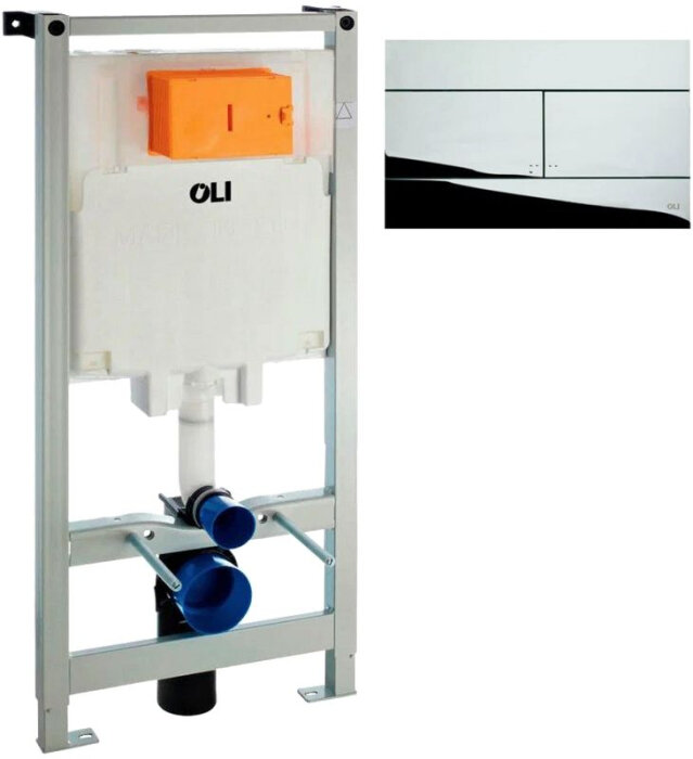 Система инсталляции для унитазов OLI Oli 80 с кнопкой смыва Slim