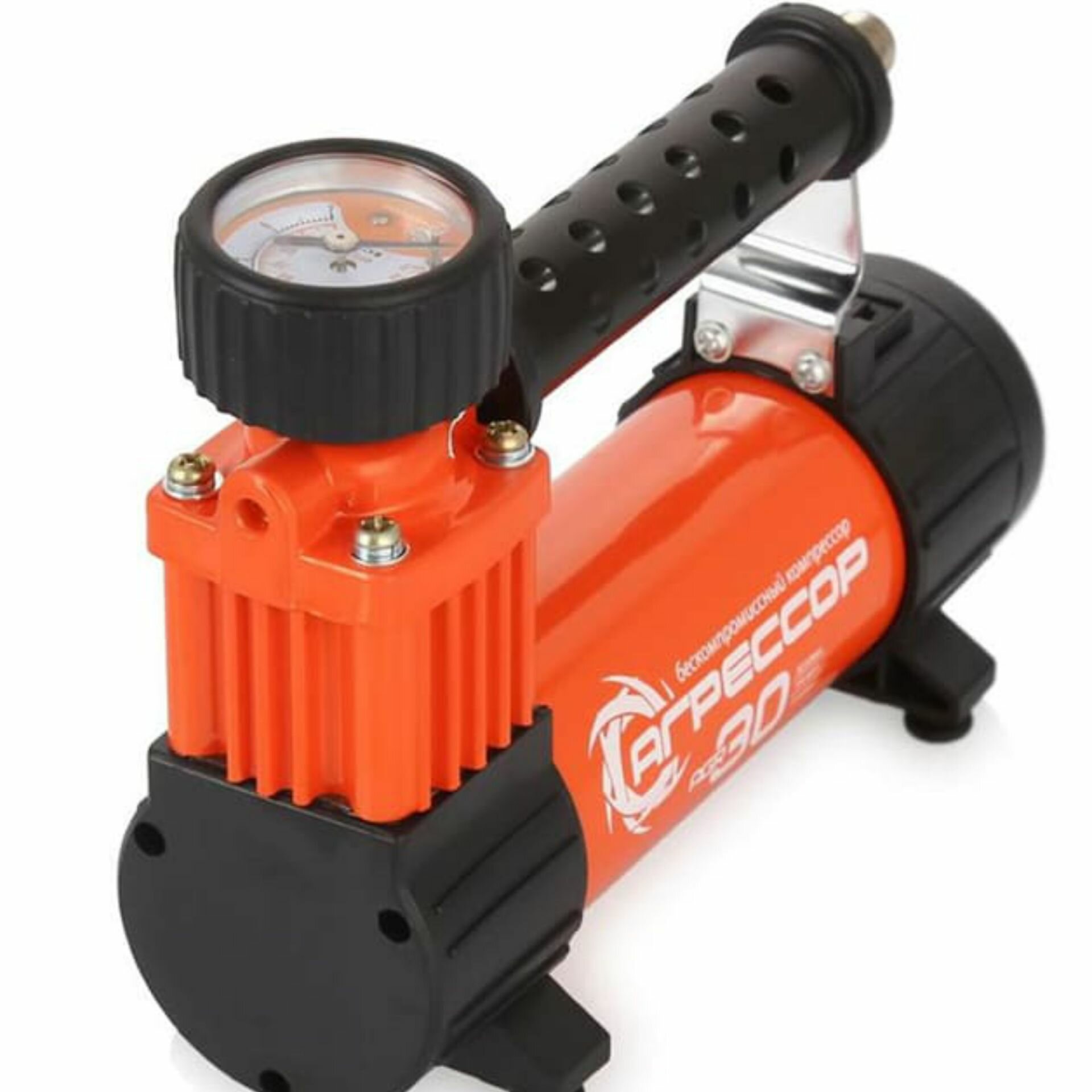 Компрессор 30л/мин 140W 12V 7Атм шланг с перех, Агрессор AGR-30