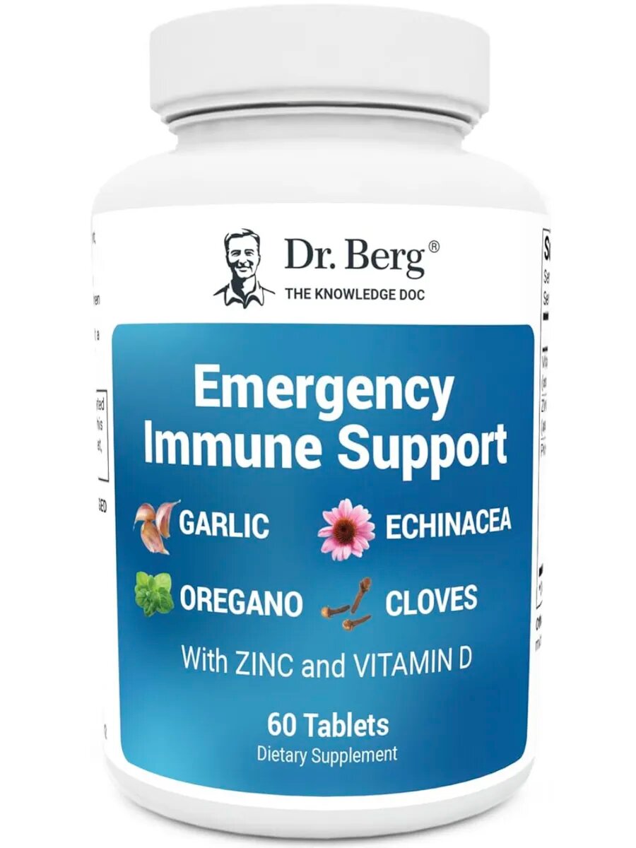 Dr. Berg Экстренная поддержка иммунитета с эхинацеей 60 таб