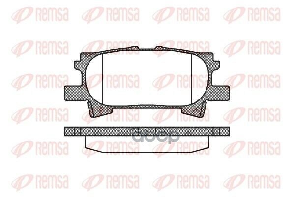 1040 00 FDB1731=D2250-01 [0446648040] ! колодки дисковые з Lexus RX 300 03> Remsa арт. 104000