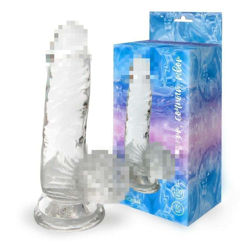 Фаллоимитатор на присоске - 15 см, Erowoman-Eroman, прозрачный