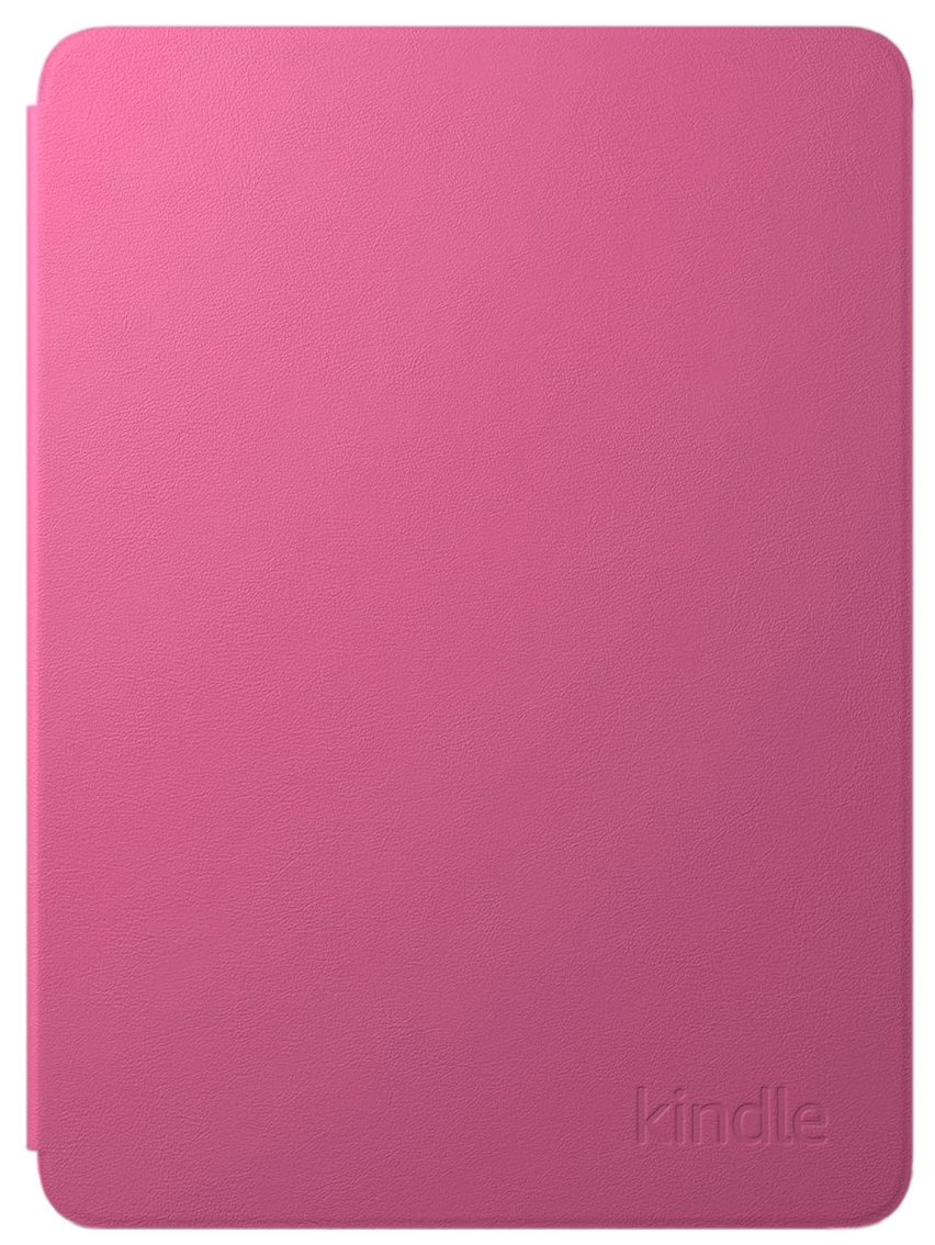 Фирменная кожаная обложка (Leather) для электронной книги Amazon Kindle PaperWhite 12 gen 2024 (7 дюймов), розовая