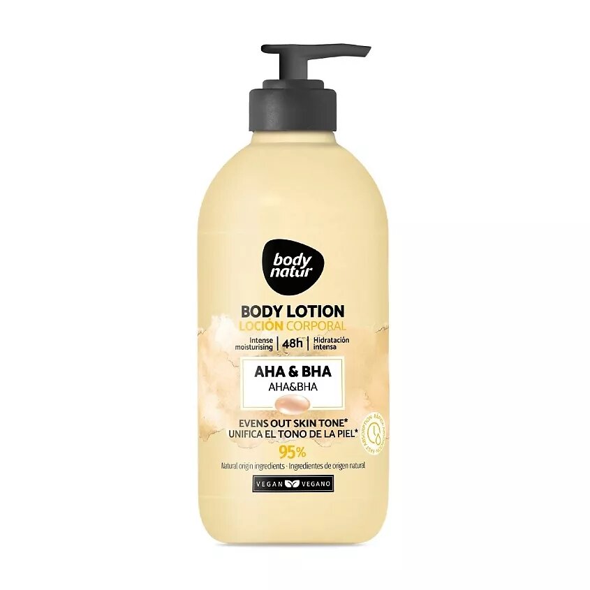BODY NATUR Лосьон для тела с AHA, BHA кислотами Body Lotion Aha&BHA, 275 мл
