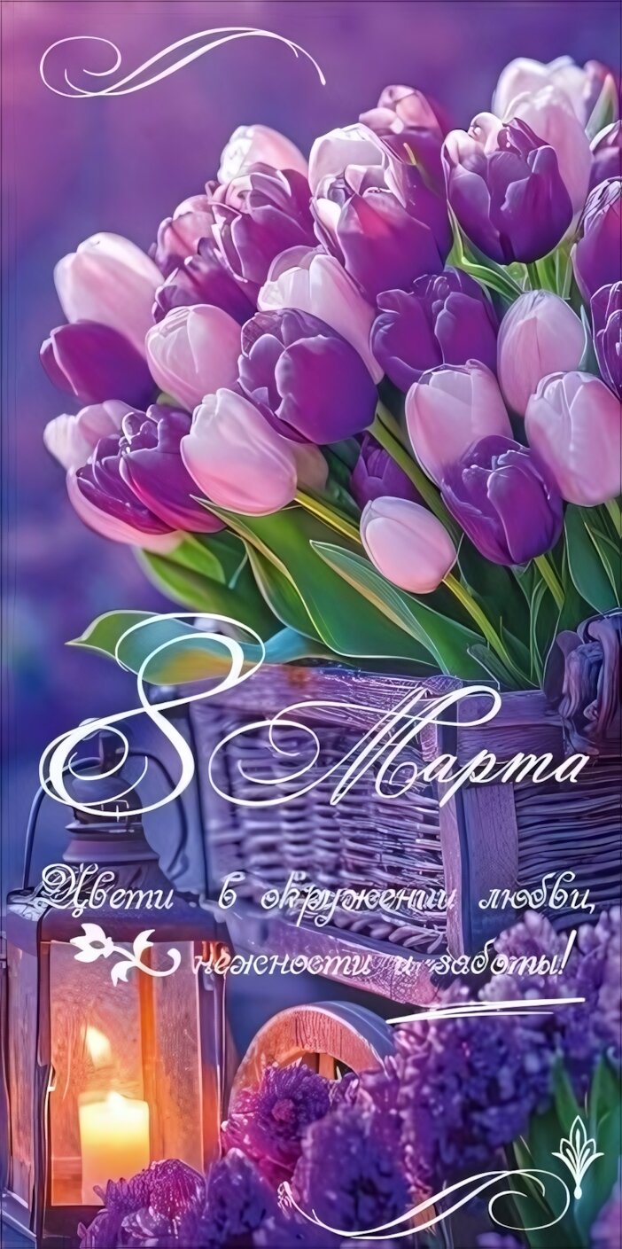 Конверт для денег «8 марта. вдохновения и изобилия» евро, 168х84 мм, картон, блестки в лаке