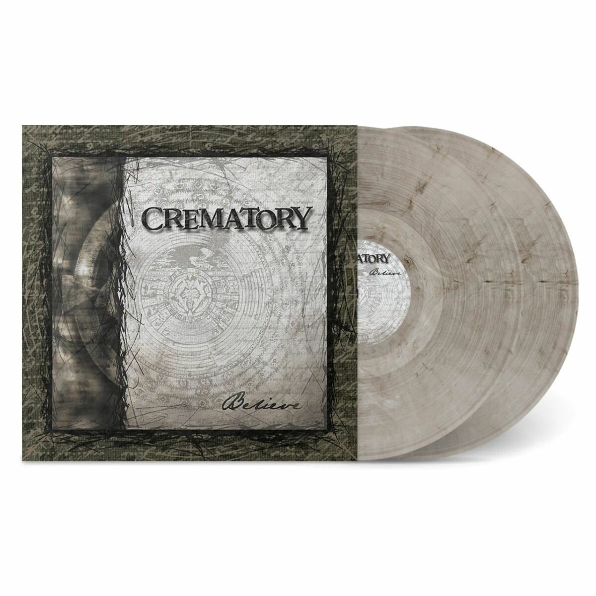 Crematory - Believe (coloured) (2LP) 2025, Rock Of Angels, Dark Grey Marbled, Gatefold, Фирменная виниловая пластинка