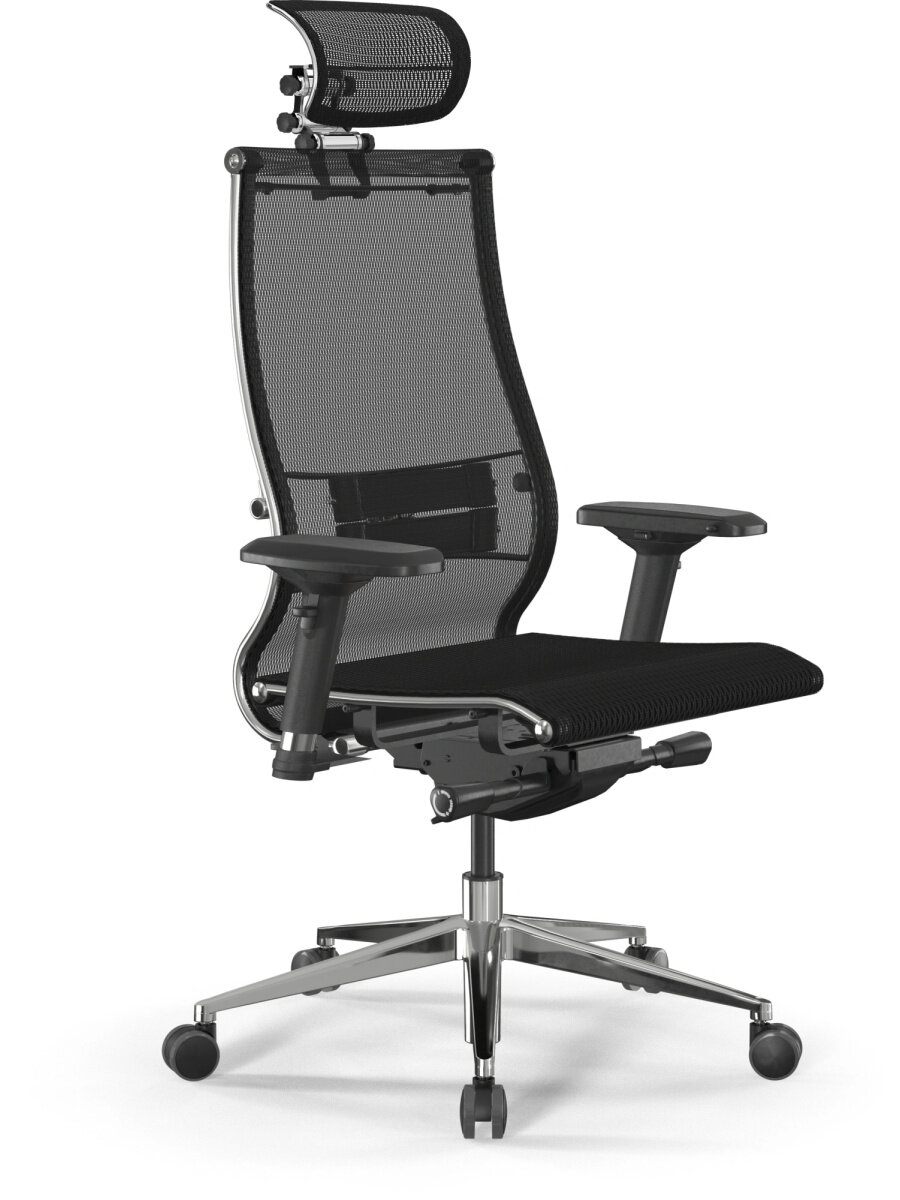 Кресло метта Samurai S-3, на колесиках, сетка, черный/черный [z1d.3.15.109]