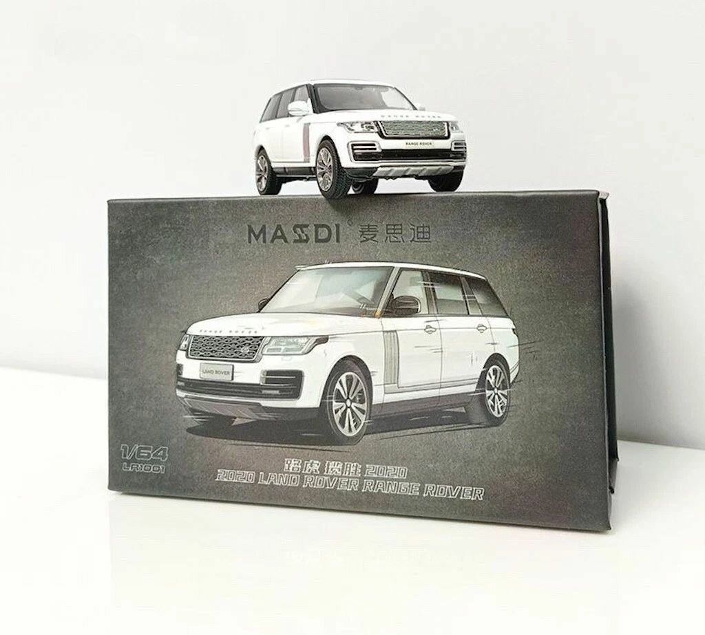 Машинка коллекционная MASDI 1:64 Land Rover Range Rover 20 white AD1001