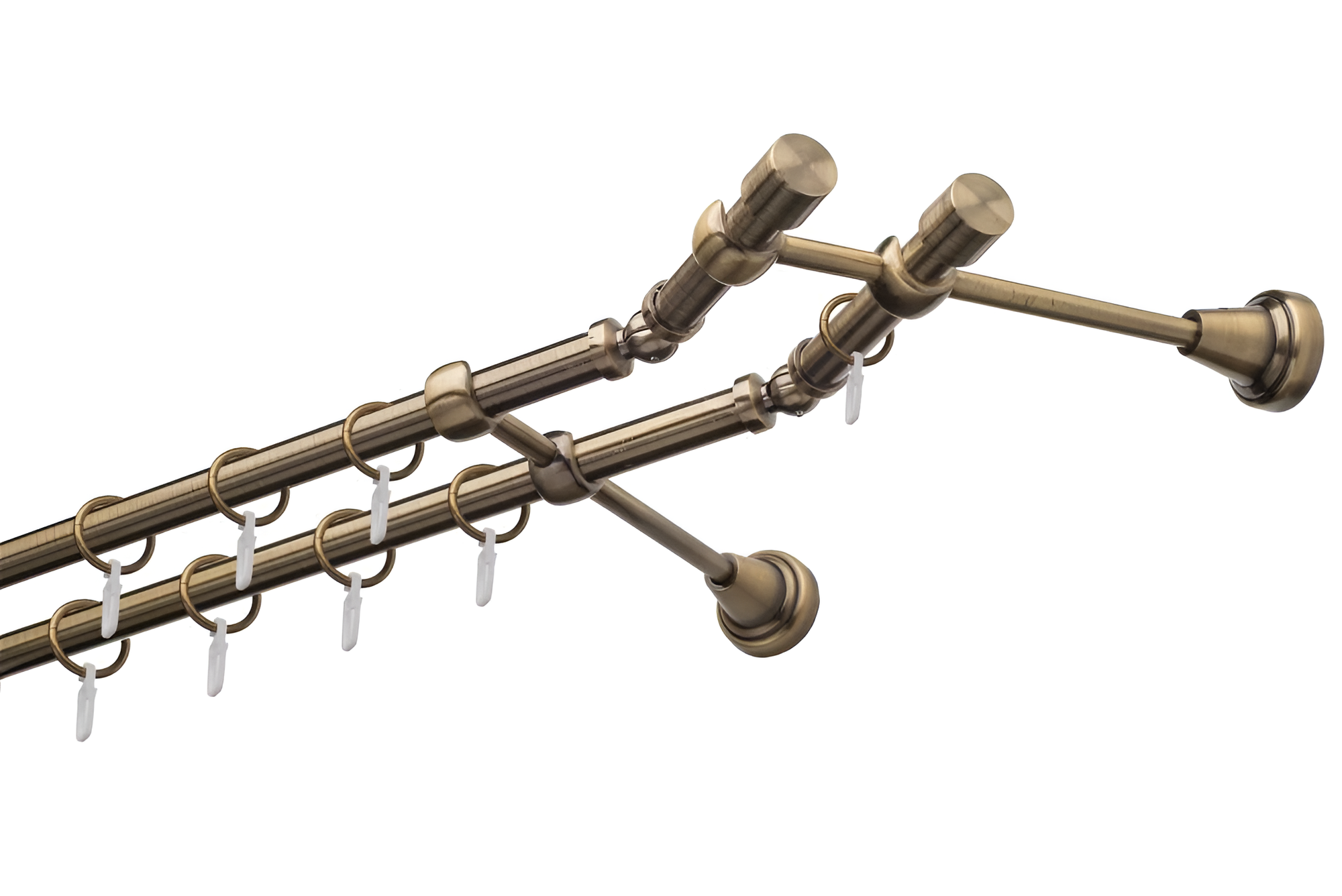 Карниз для штор 6,0 метра AICITY16 эркер трапеция 22 бронза