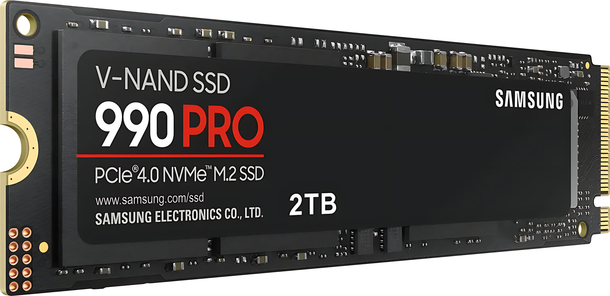 Жесткий диск SSD M.2 2Tb Samsung 990 PRO, 7450/6900MBs, 480000 IOPS, V-NAND MLC, PCI-E4.0x4 (MZ-V9P2T0B/AM)