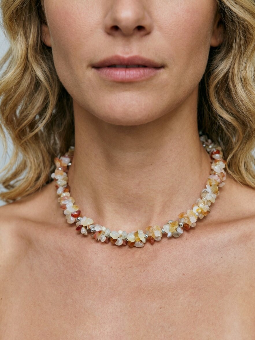 Чокер, сердолик