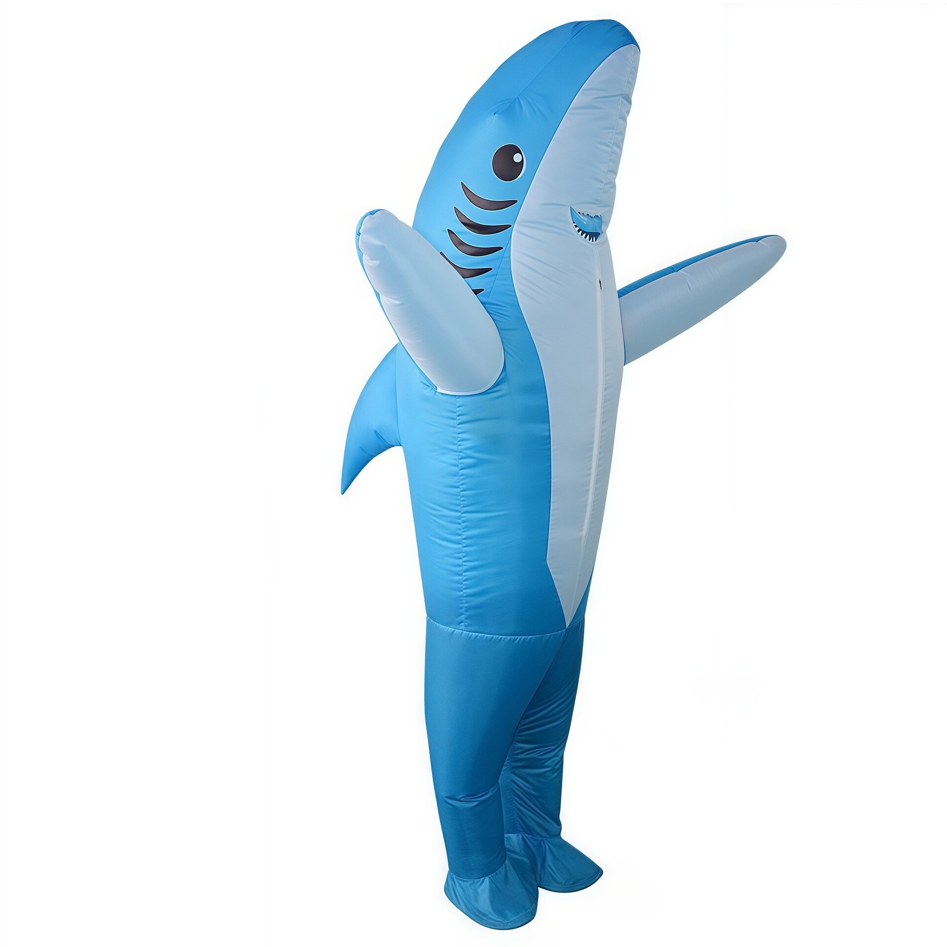 Трансграничный бестселлер: надувной костюм акулы для косплея на Хэллоуин, милый надувной костюм морского животного.