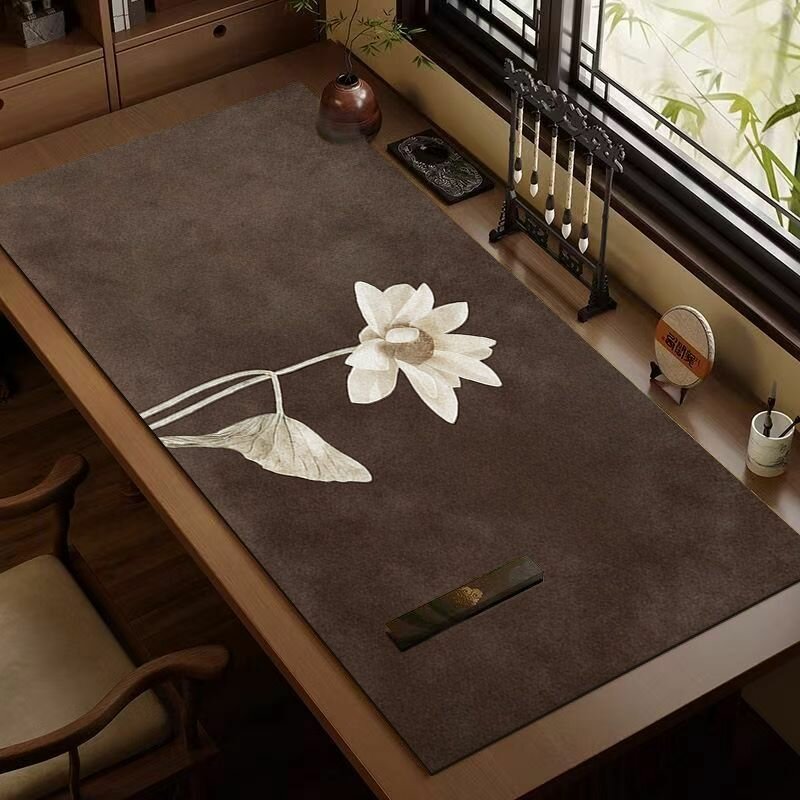 Коврик для каллиграфии в китайском стиле, изготовленный из диатомита, специально разработанный для каллиграфии и живописи в стиле дзен, впитывает воду и чернила, высококачественная скатерть в античном стиле.