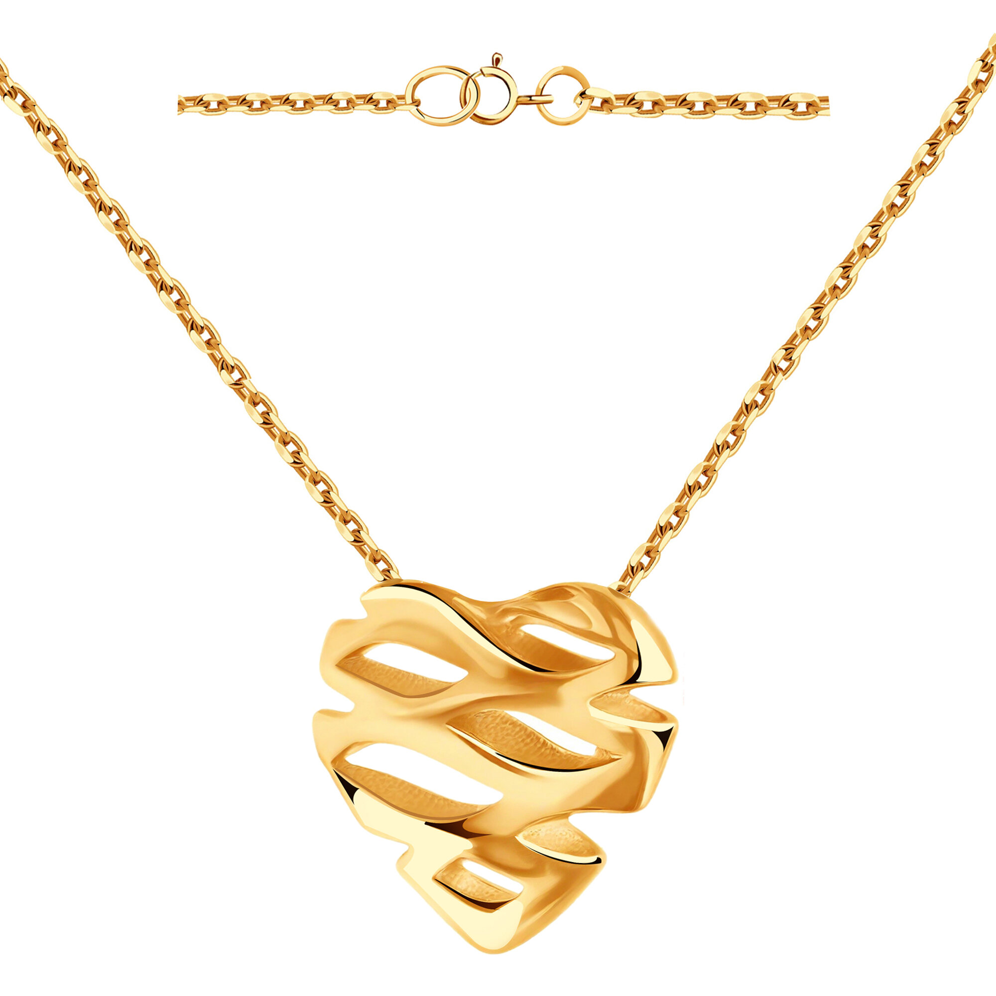 Колье, красное золото, 585 проба