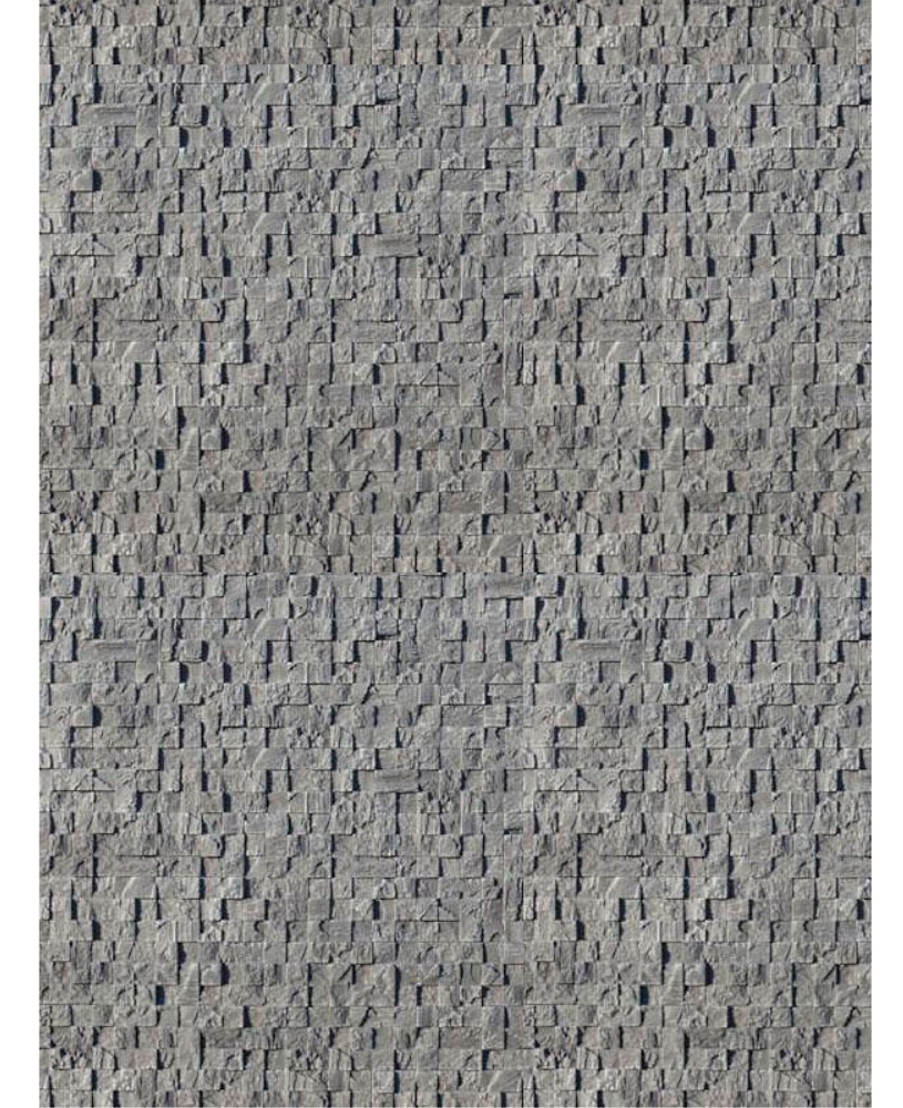 Плитка декоративная мозаика/ Пикс Стоун, для внутренних работ, гипсовая, серая, 0.32м2 / облицовочные материалы
