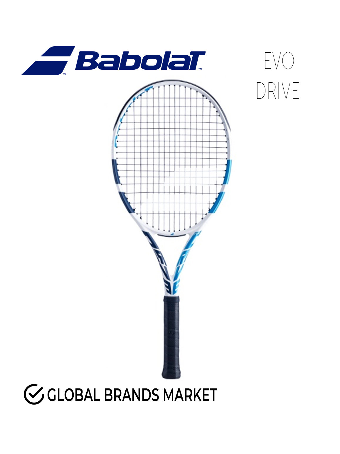 Теннисная ракетка Babolat Evo Drive 101453, ручка: 1, 270 гр