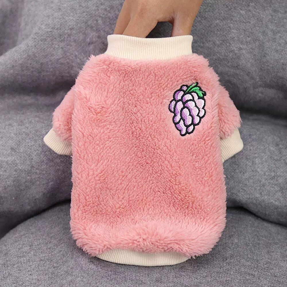 Little Grape зимняя шерстяная кофта для маленьких щенков размер XS грудь 27 см спина 16 см рекомендуемый вес 1-2 фунта