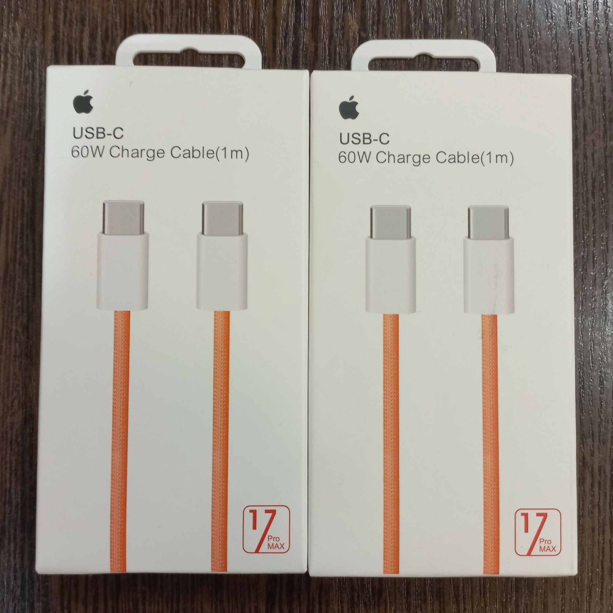 Кабель USB-C 60W Charge Cable (1m) Type-C для Iph 15/16/17 15/16/17 Pro 15/16/17 Pro Max Model A1997 Плетеный, Оранжевый