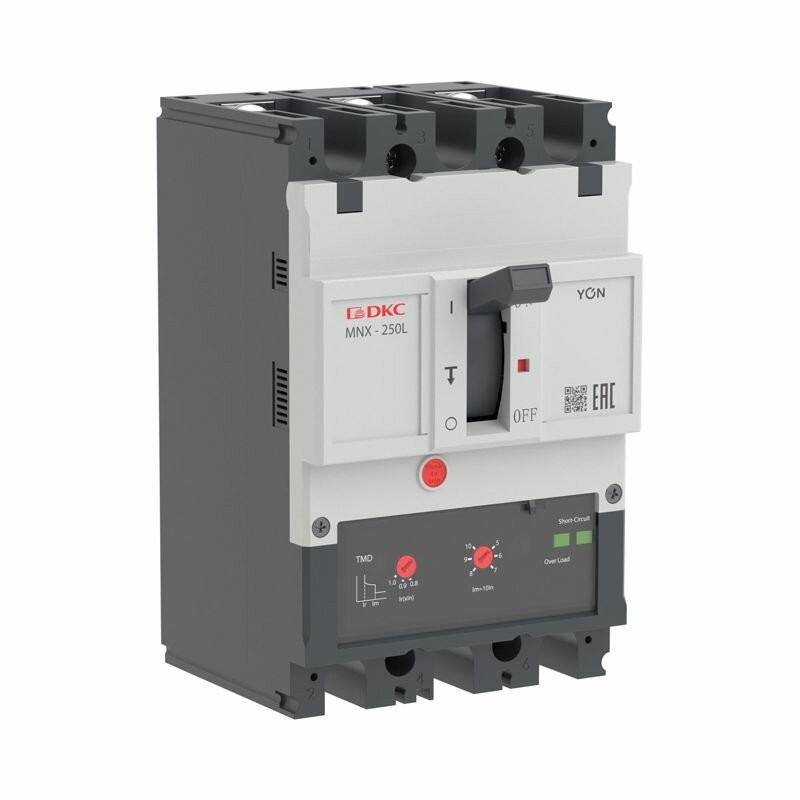Выключатель автоматический в литом корпусе YON pro MNX250L 3P 250А 70кА при AC415V расц. TMD YON MNX250L3PTMD0250