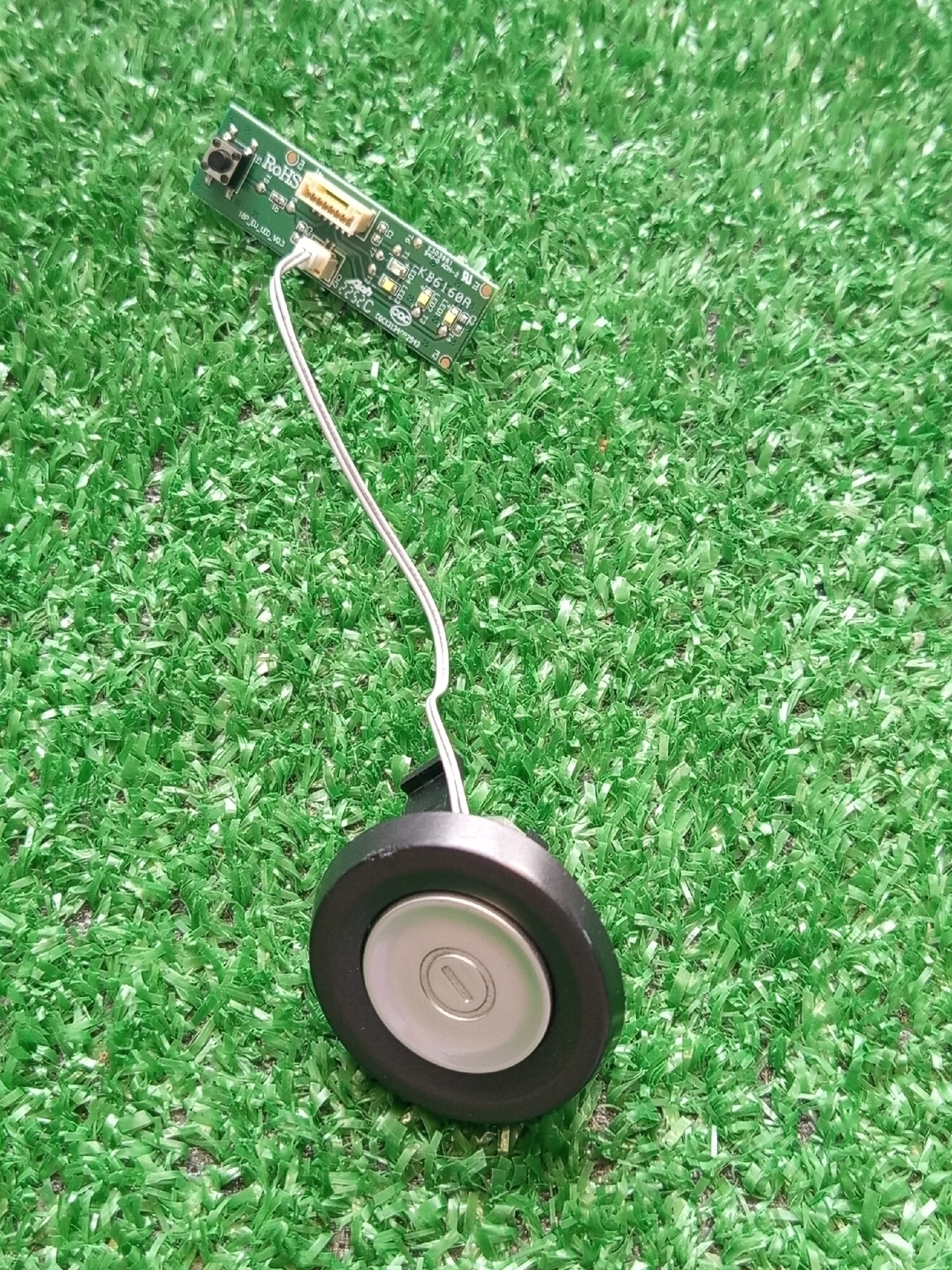 Кнопка включения в сборе с платой индикации для пылесоса Doffler VVC 707 DF