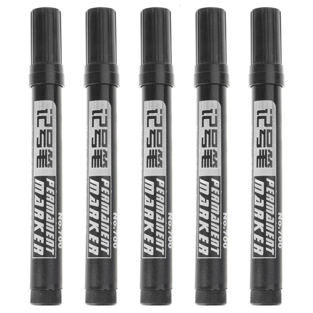 Маркеры для рисования (масляные), Черный - 5 штук