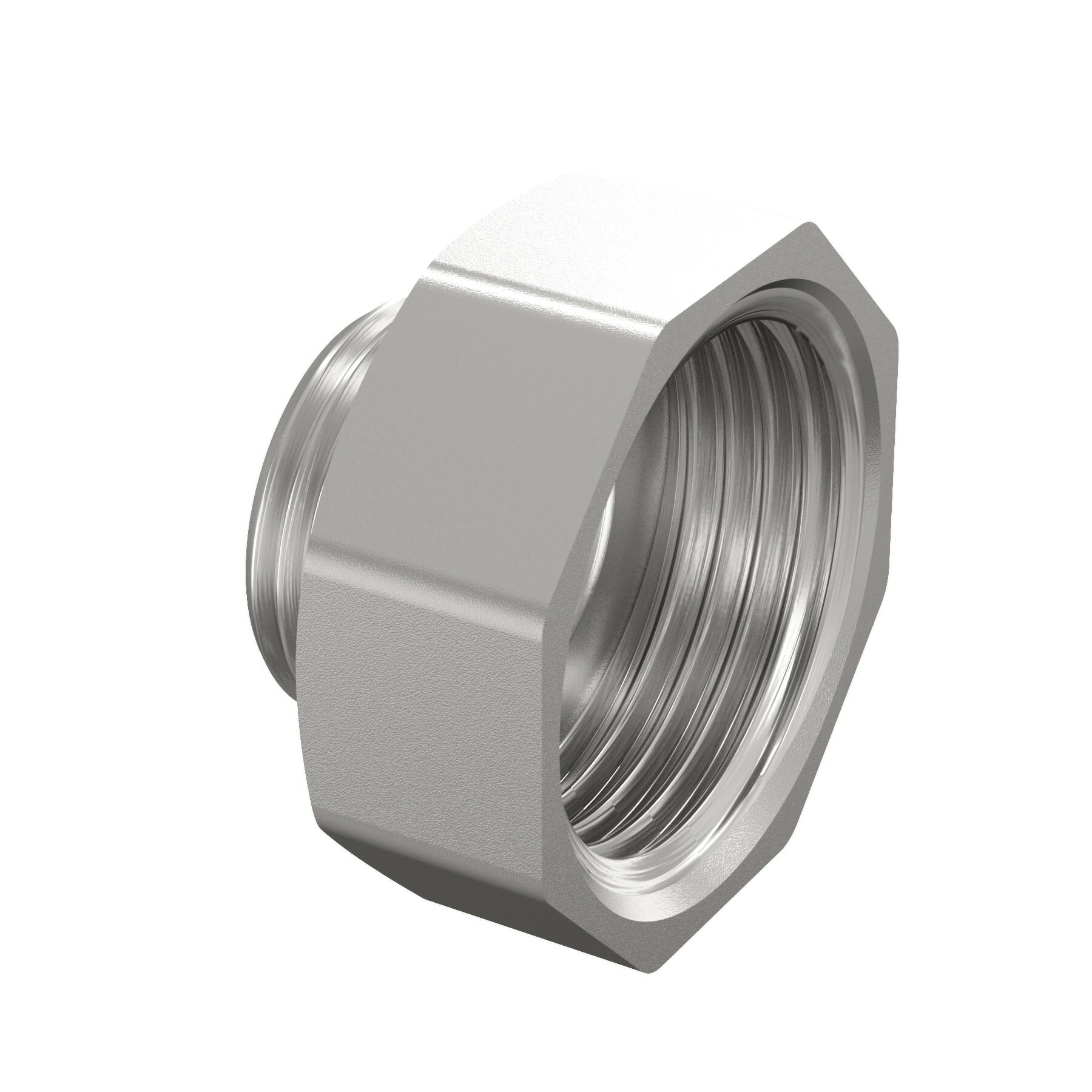 Переходник LD Pride DN50х32 (2"ВР х 1 1/4"НР) никелированная латунь